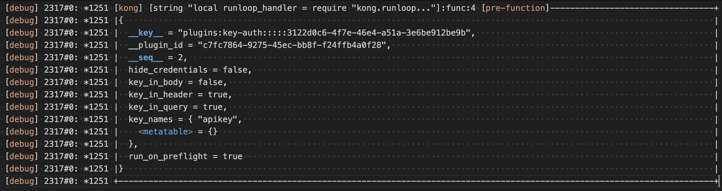 Kong Gateway: How to log plugin configs from inside another plugin using the plugin iterator